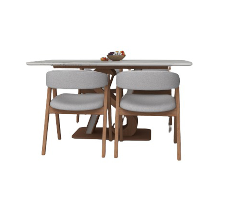 BH Engineered 4 Seater Dining Set - Buildhub