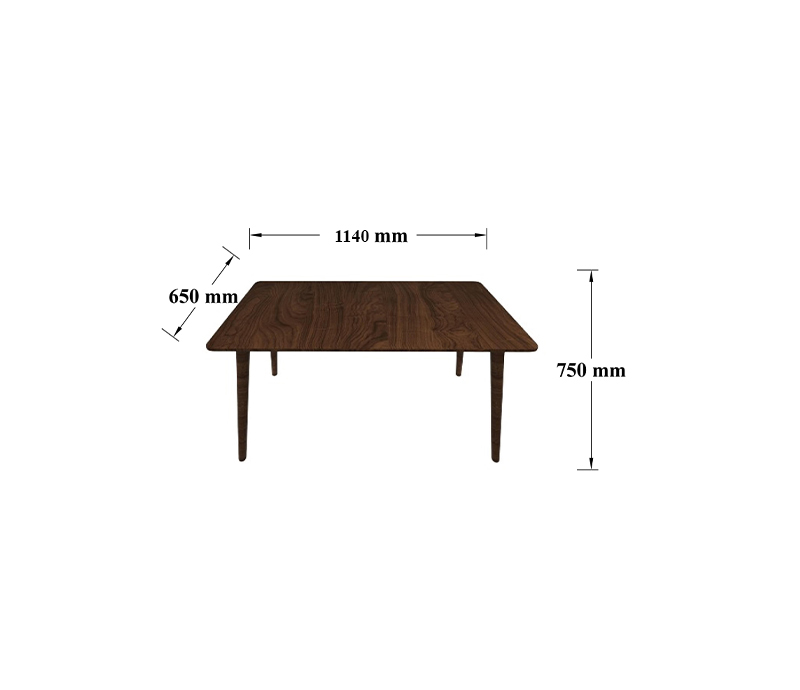 4 Seater Wooden Dining Table - BuildHUB