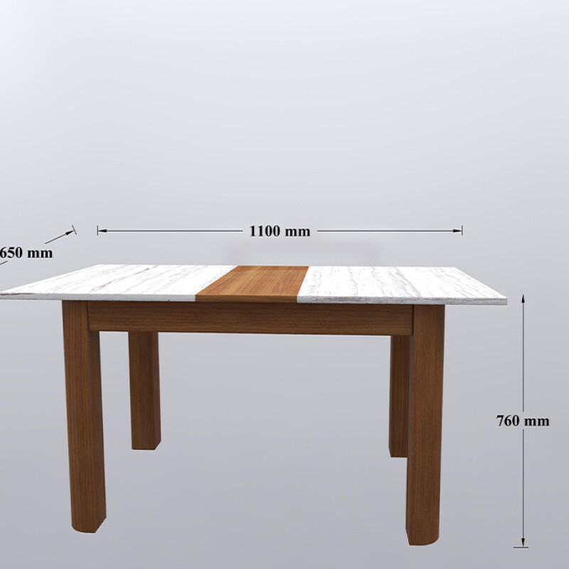 4 Seater Premium White Dining Table - BuildHUB