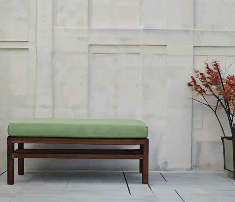 Contemporary Pastel Green Dining Bench - Buildhub