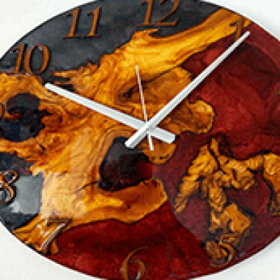Metallic Colour Epoxy Wall Clock - BuildHUB