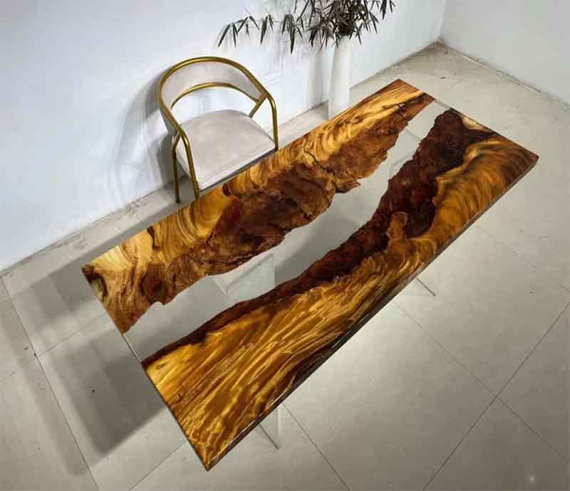 Clear Epoxy Dining Table - BuildHUB