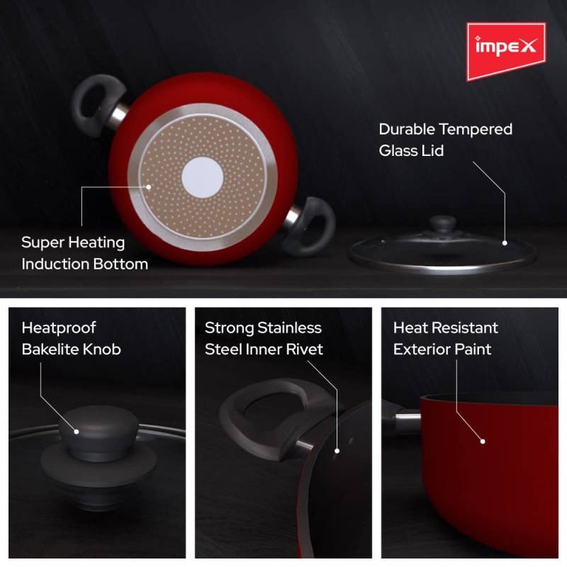 IMPEX ISP 2411 NS Sauce Pan|Non-Stick Sauce Pan|Impex Non-Stick Casserole Sauce Pan - BuildHUB