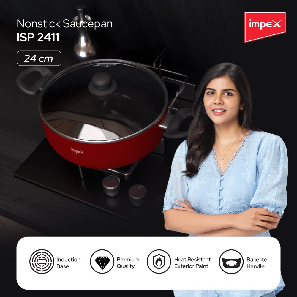 IMPEX ISP 2411 NS Sauce Pan|Non-Stick Sauce Pan|Impex Non-Stick ...
