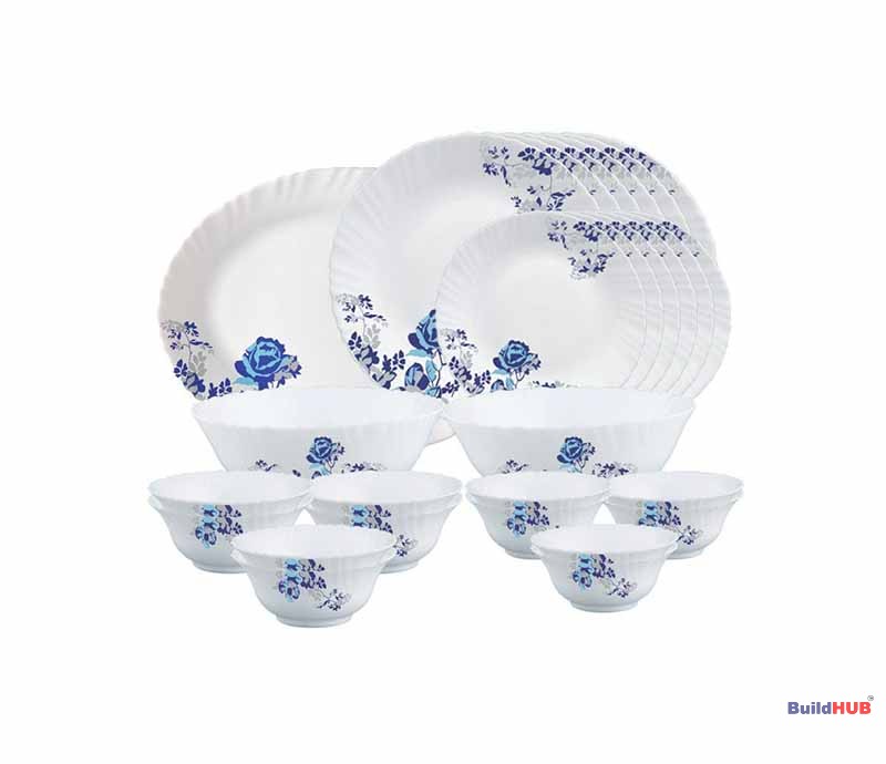 Larah Dinner Set 27 Pcs|27 Pieces Crockery Set - BuildHUB