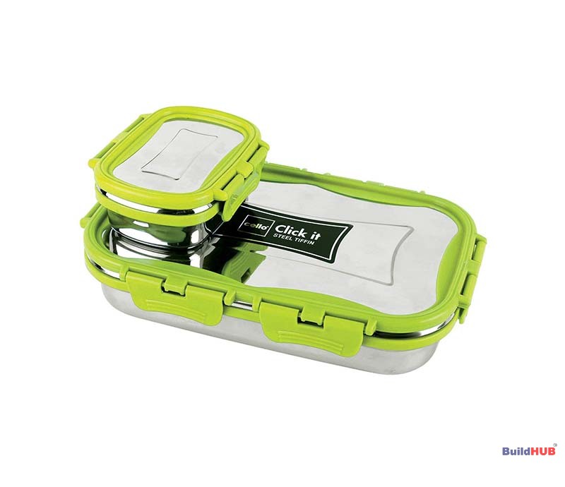 Cello Click It Stainless Steel Tiffin Carrier Big - BuildHUB