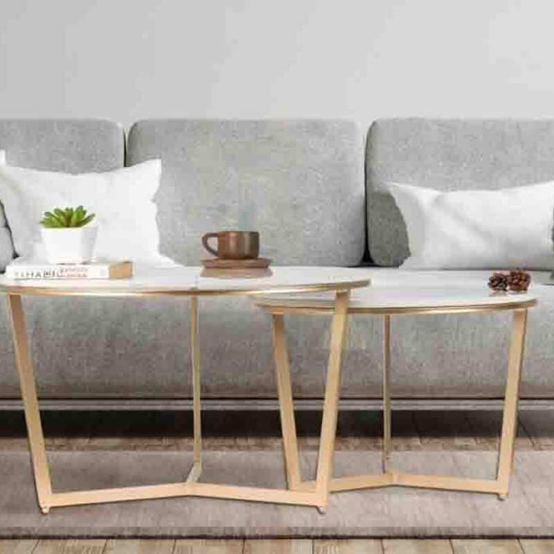 BH Engineered Elegant Metal Nesting Tables - BuildHUB